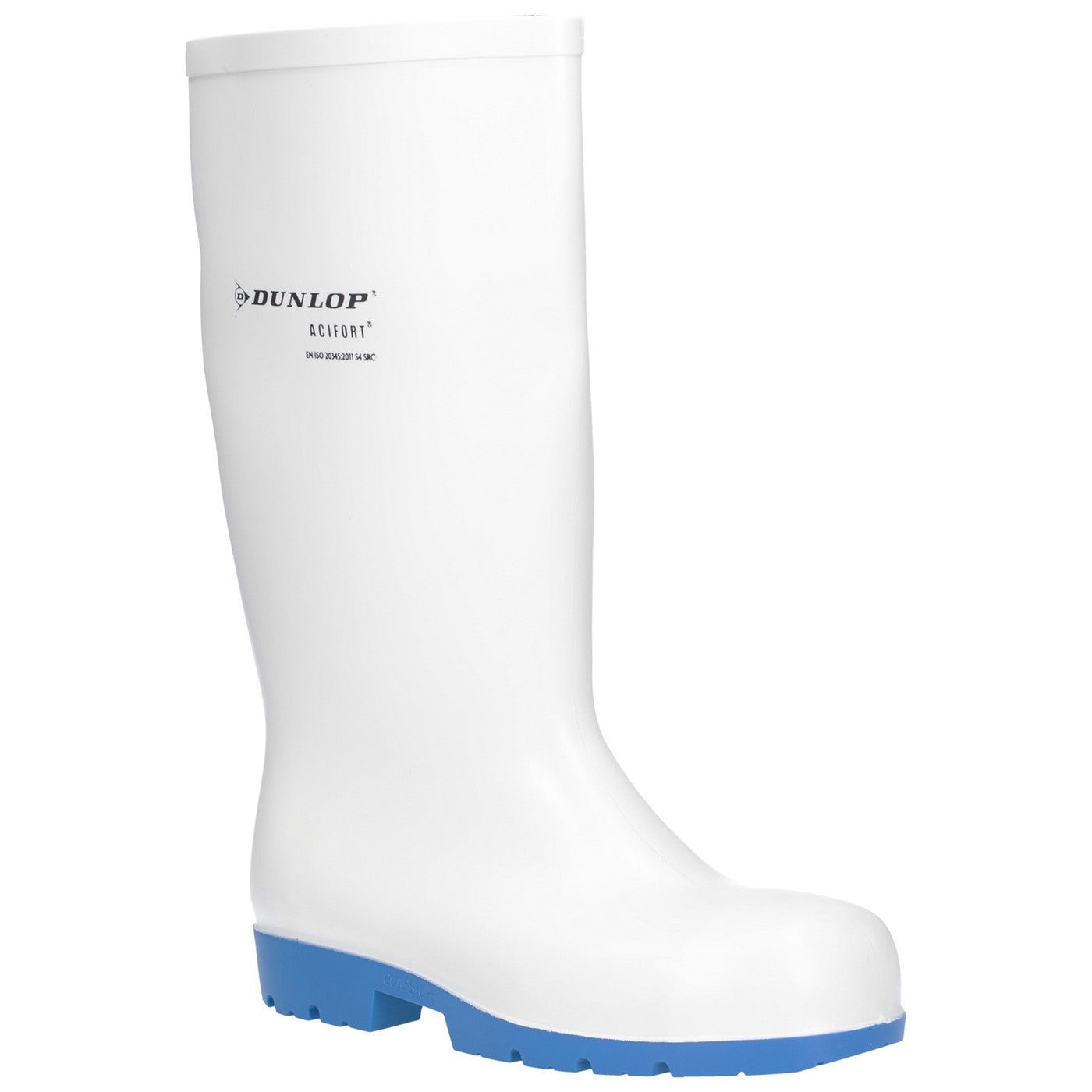 Unisex Dunlop White Acifort Classic+ Waterproof Safety Wellington ...